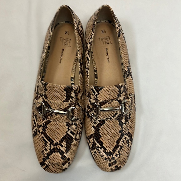 Time and Tru | Shoes | Time And Tru Python Printsnakeskin Print Loafer ...